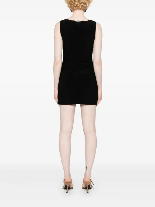 Norma Kamali Pickleball Sleeveless Mini Dress - Black