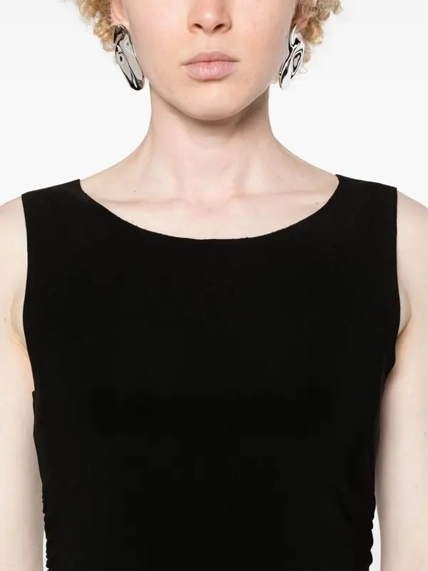 Norma Kamali Pickleball Sleeveless Mini Dress - Black