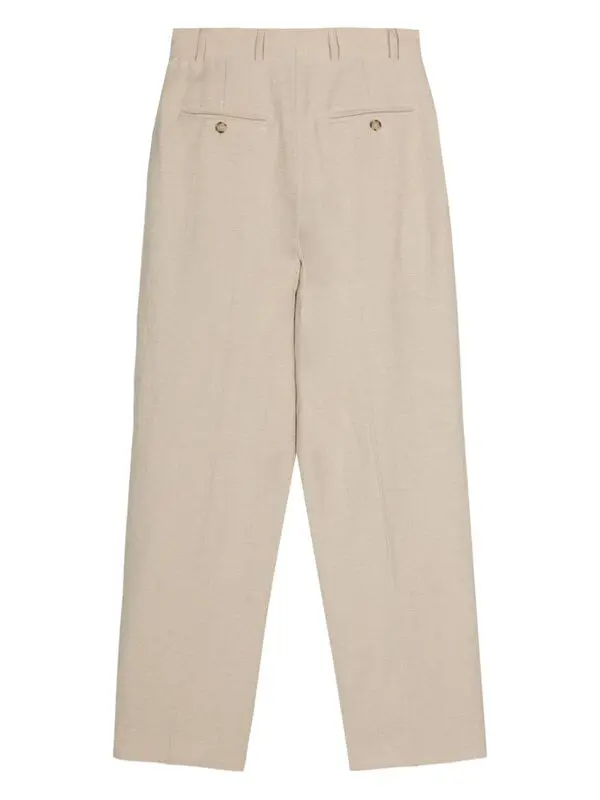 TOTEME Pleat-detail Tapered Trousers - Neutrals