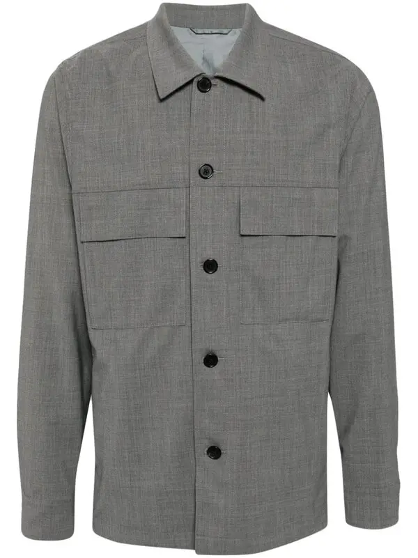 Paul Smith Long-sleeves Wool Shirt