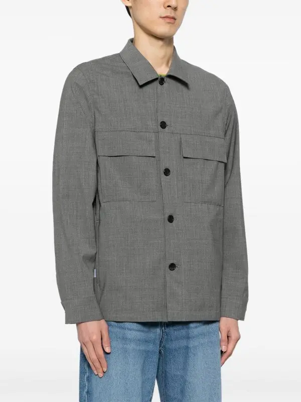 Paul Smith Long-sleeves Wool Shirt