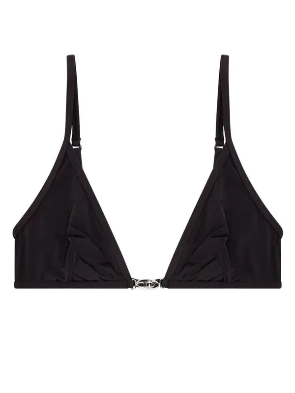 DIESEL Oval-d Triangle-cup Bra - Black