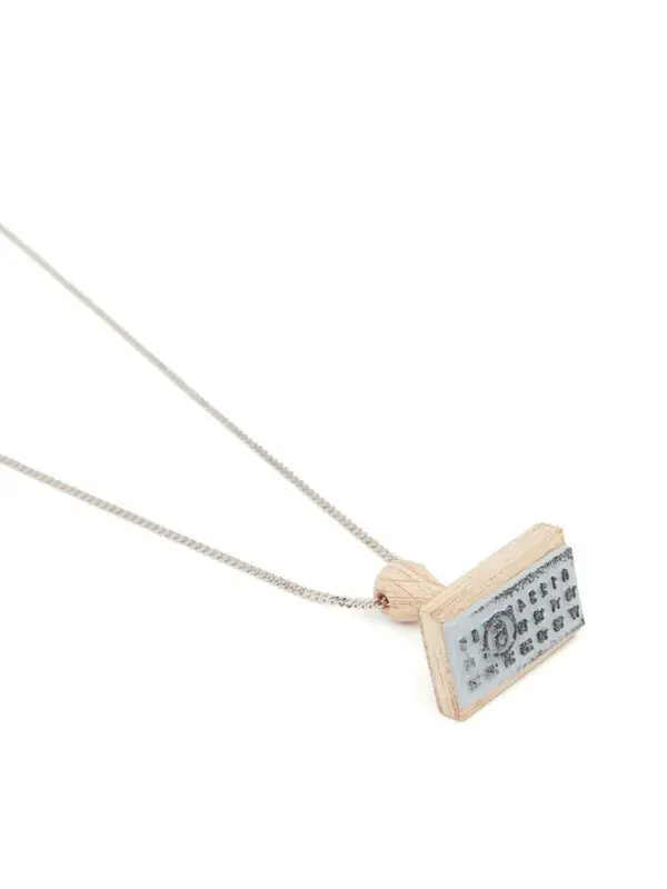 MAISON MARGIELA Stamp Pendant Necklace