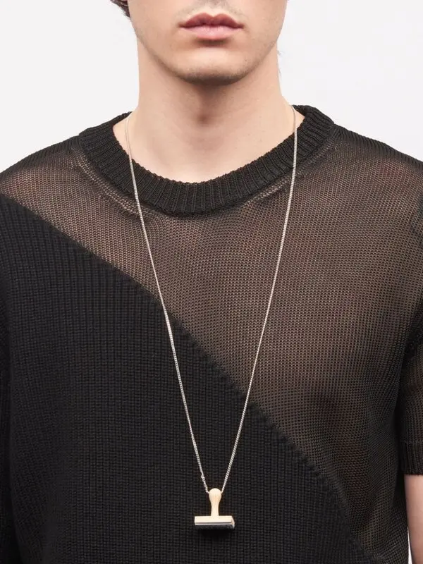 MAISON MARGIELA Stamp Pendant Necklace