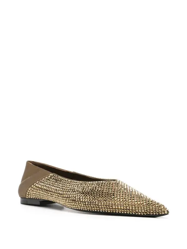 Saint Laurent Nour Slippers - Green