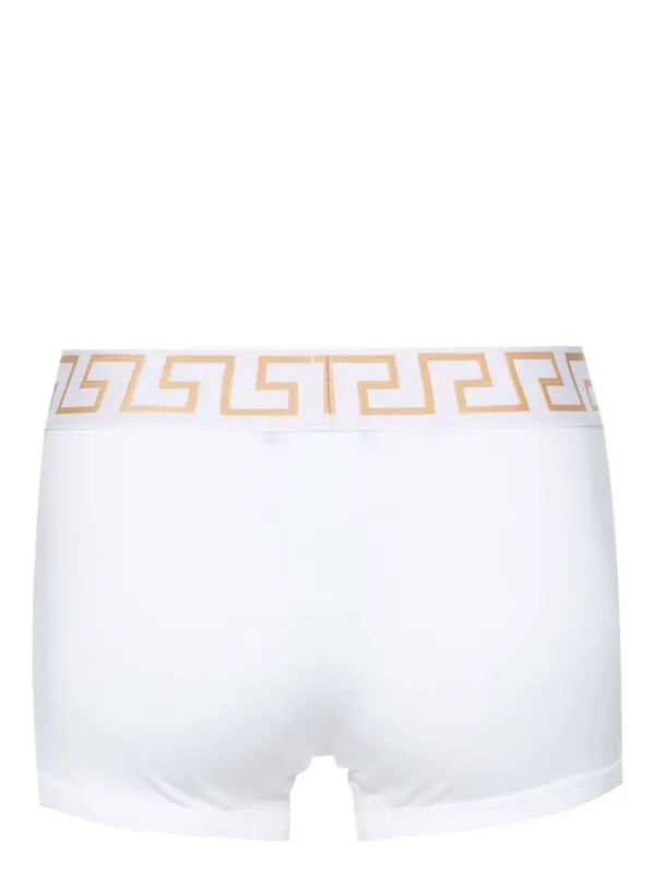 Versace Greca Border Boxers - White