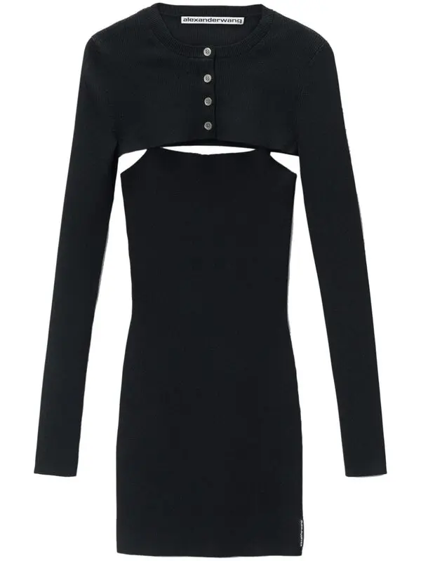 Alexander Wang Knitted Dress Set In Black - 77% Off | Editorialist