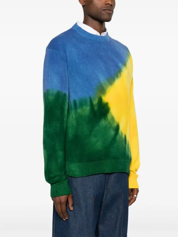 THE ELDER STATESMAN Gradient Cashmere Jumper - Blue