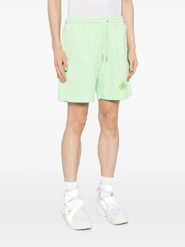 FLANEUR Watercolor Floral Cotton Shorts