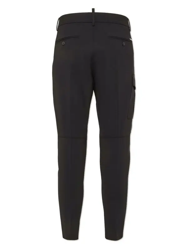 Dsquared2 Tapered Cargo Trousers - Black