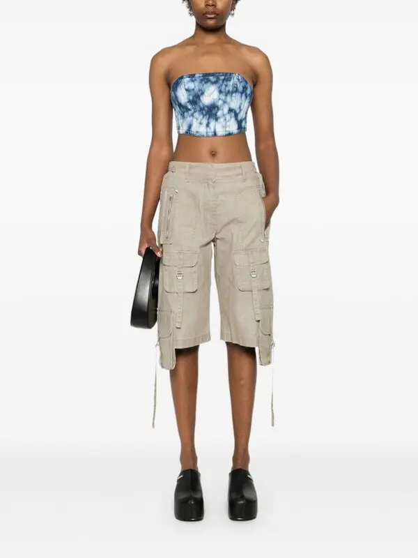 Palm Angels Washed Denim Corset