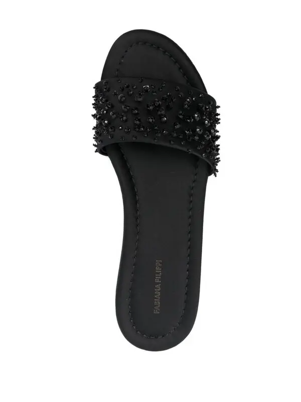 Fabiana Filippi Duchesse Bead-detailed Slides