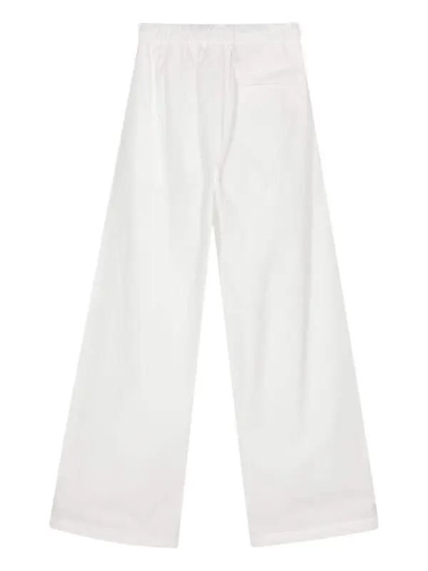 AMOMENTO Pleat-detail Straight-leg Trousers