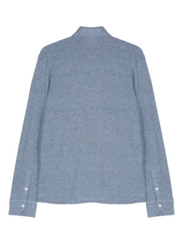 Fedeli Cashmere-linen Blend Long-sleeve Shirt