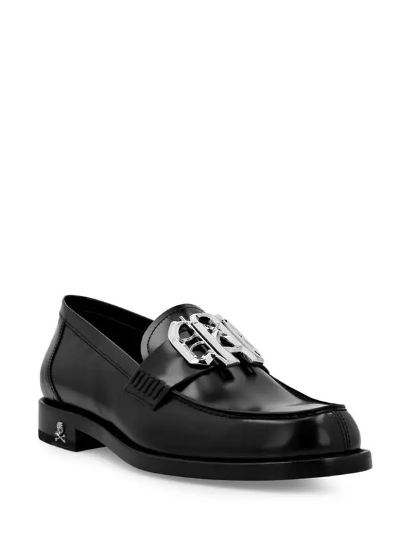 Philipp Plein Logo-plaque Leather Loafers