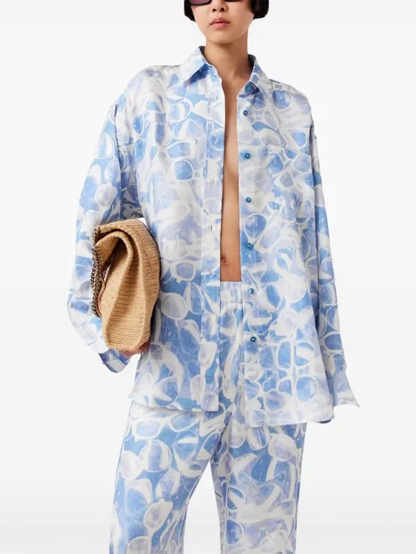 Stella McCartney Graphic Print Silk Shirt