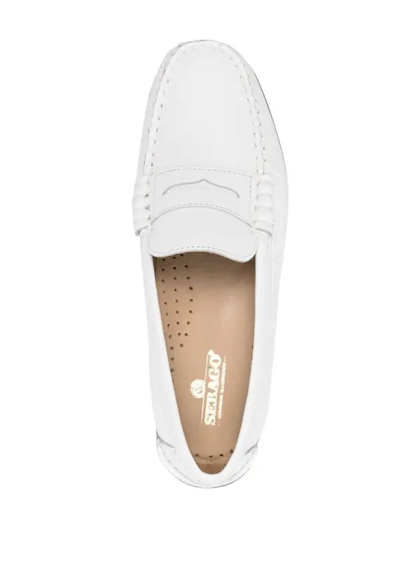 SEBAGO Danielle Leather Loafers - White