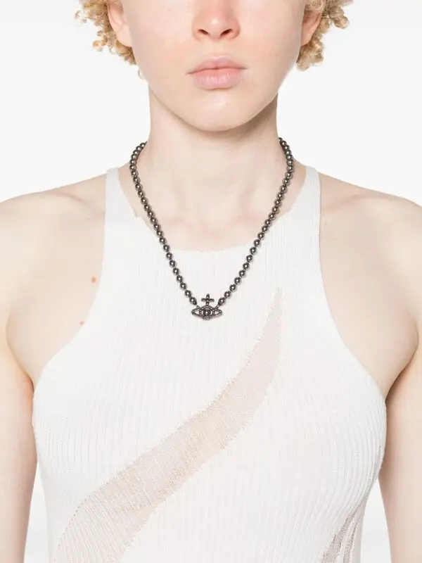 VIVIENNE WESTWOOD Olympia Orb-charm Pearl Necklace