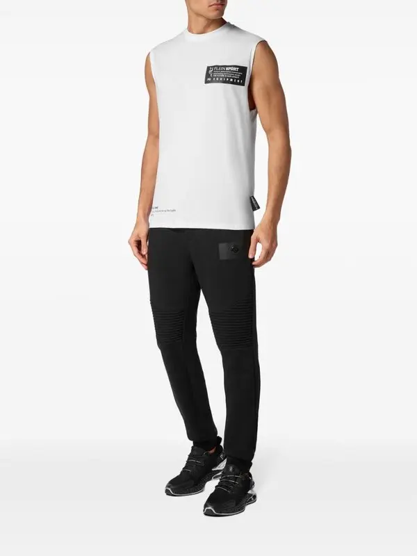 PLEIN SPORT Logo Print Sleeveless T-shirt