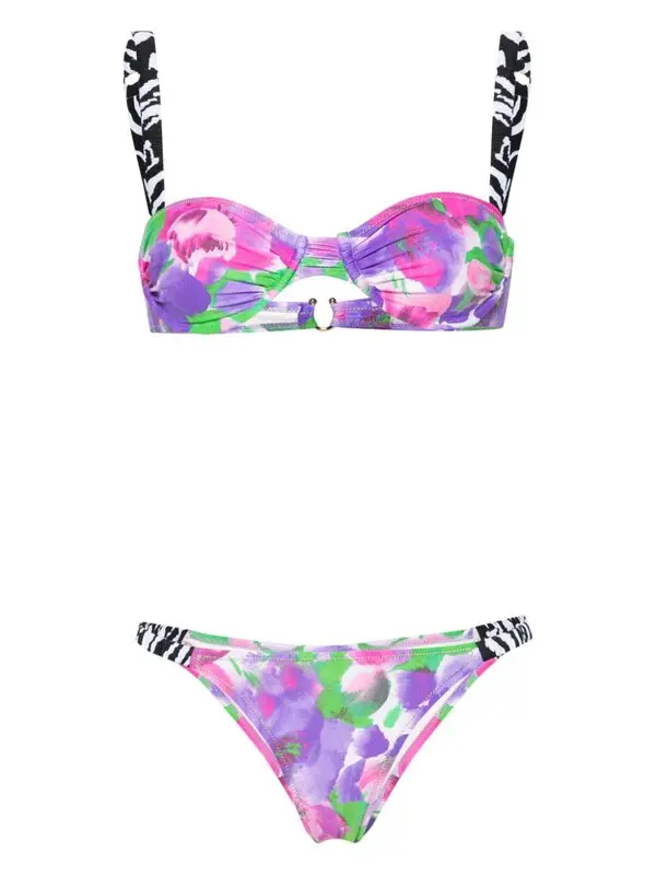 Remain Birger Christensen Floral And Zebra Print Bikini