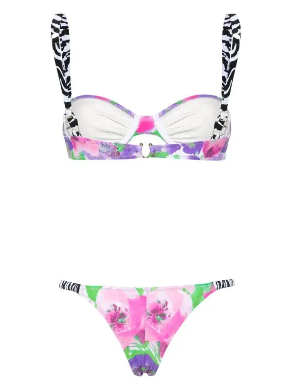 Remain Birger Christensen Floral And Zebra Print Bikini