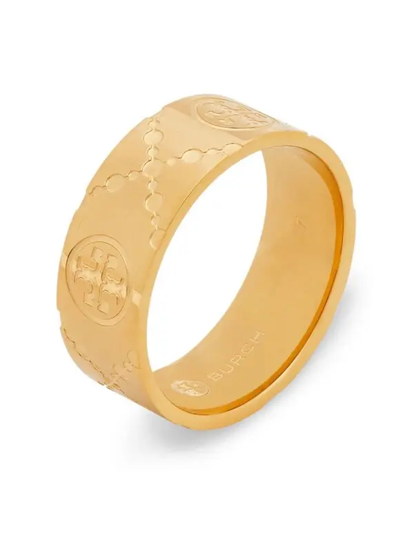 Tory Burch Double T Polished-finish Ring