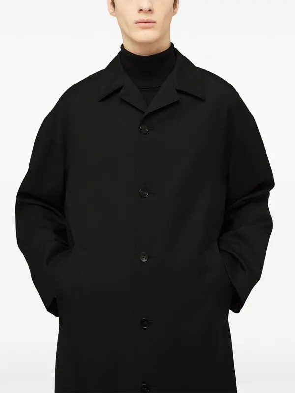 JIL SANDER Buttoned Wool Overcoat
