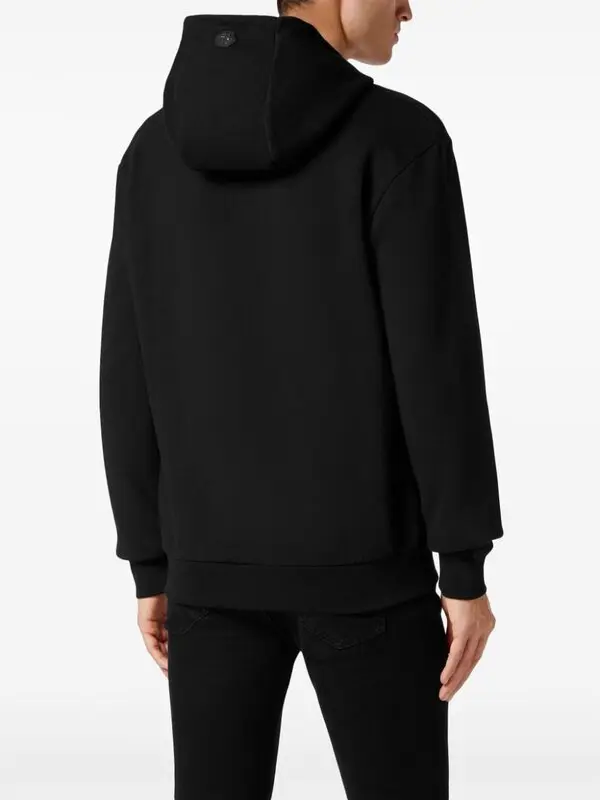 Philipp Plein Skull Logo-print Hoodie - Black