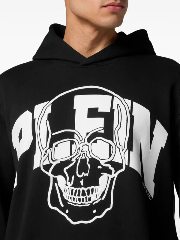 Philipp Plein Skull Logo-print Hoodie - Black