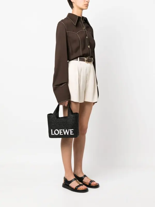 Loewe Small Raffia Tote
