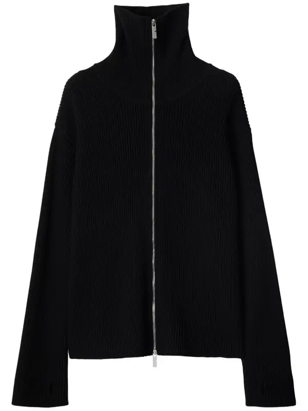 Burberry Ribbed-knit Cardigan
