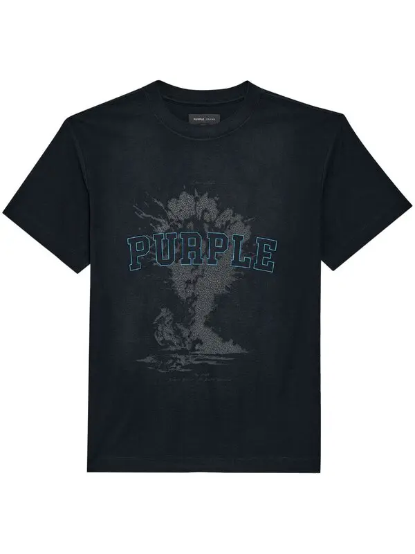 PURPLE BRAND Logo-print Cotton T-shirt