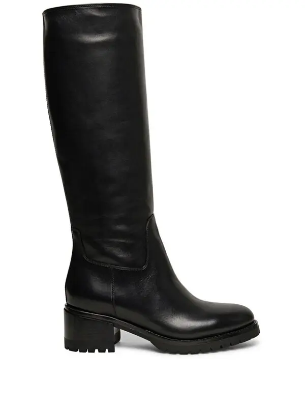 Santoni Knee-length Leather Boots