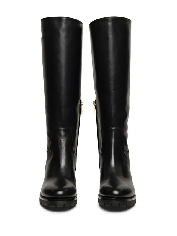 Santoni Knee-length Leather Boots