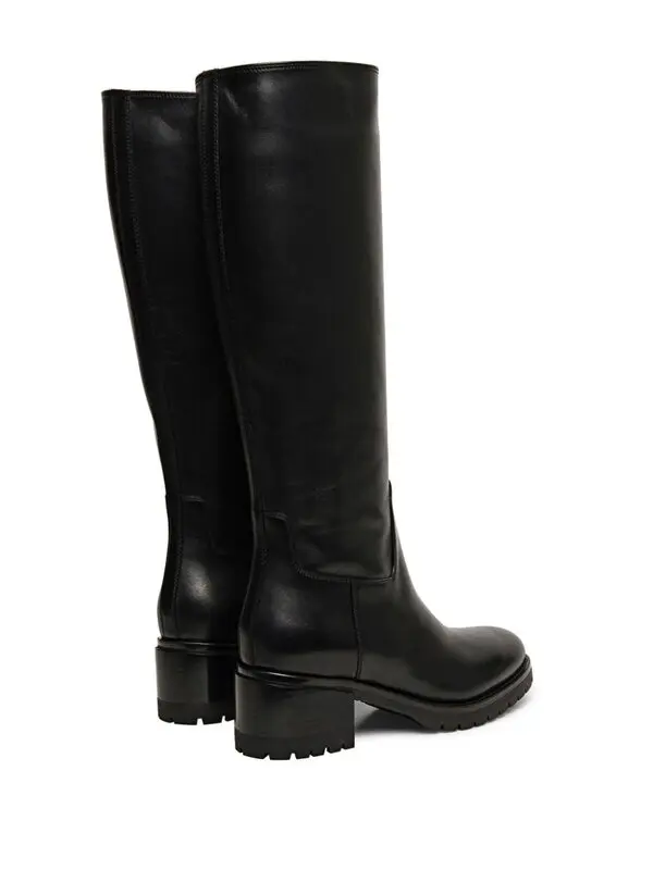 Santoni Knee-length Leather Boots