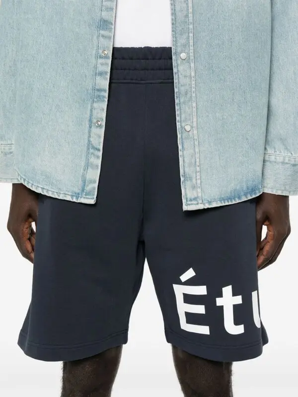 Études Studio Tempera Logo-print Shorts - Blue