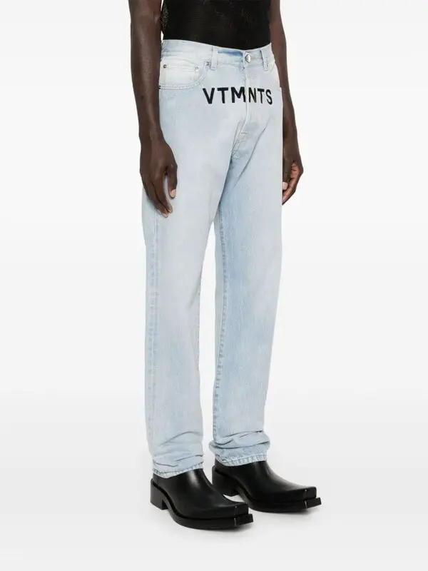 VTMNTS Logo-embroidered Jeans