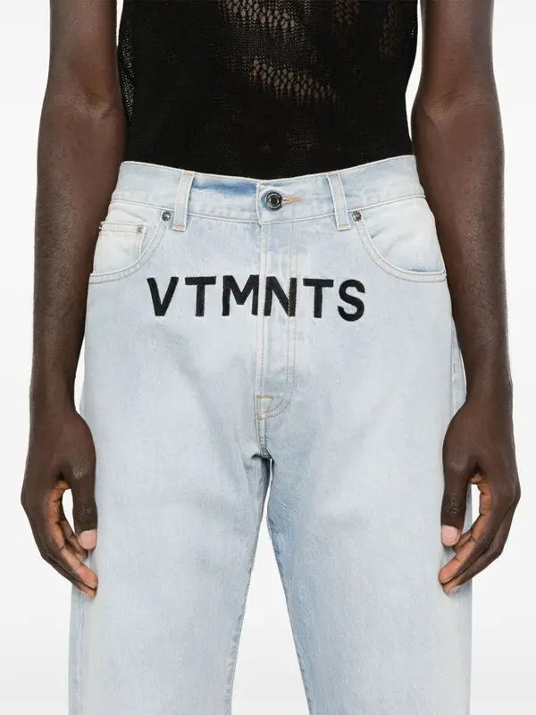 VTMNTS Logo-embroidered Jeans