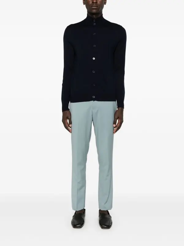 BALLANTYNE Roll-neck Wool Cardigan
