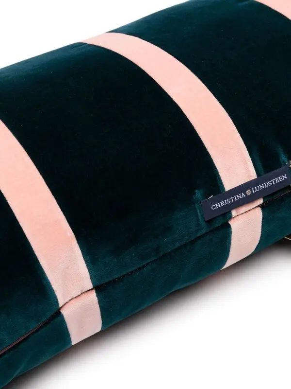 CHRISTINA LUNDSTEEN Pippa Striped Velvet Cushion
