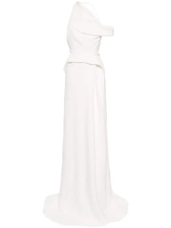 Maticevski Draped One-shoulder Maxi Dress