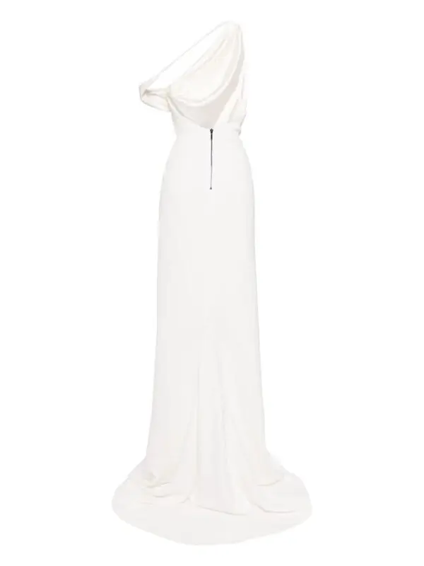 Maticevski Draped One-shoulder Maxi Dress