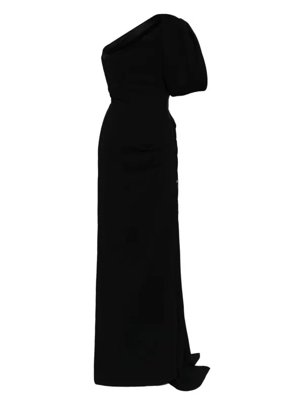 Maticevski One-shoulder Maxi Dress - Black