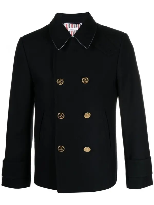 Thom Browne Double-breasted Pea Coat