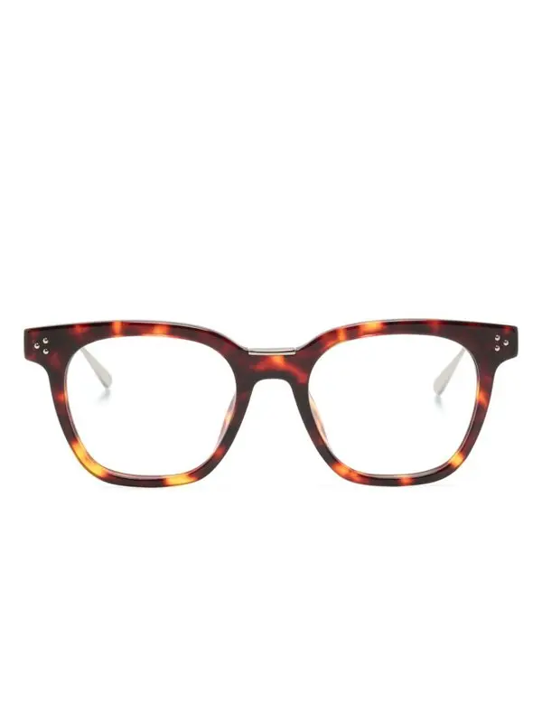 Linda Farrow Evans Square-frame Glasses - Brown