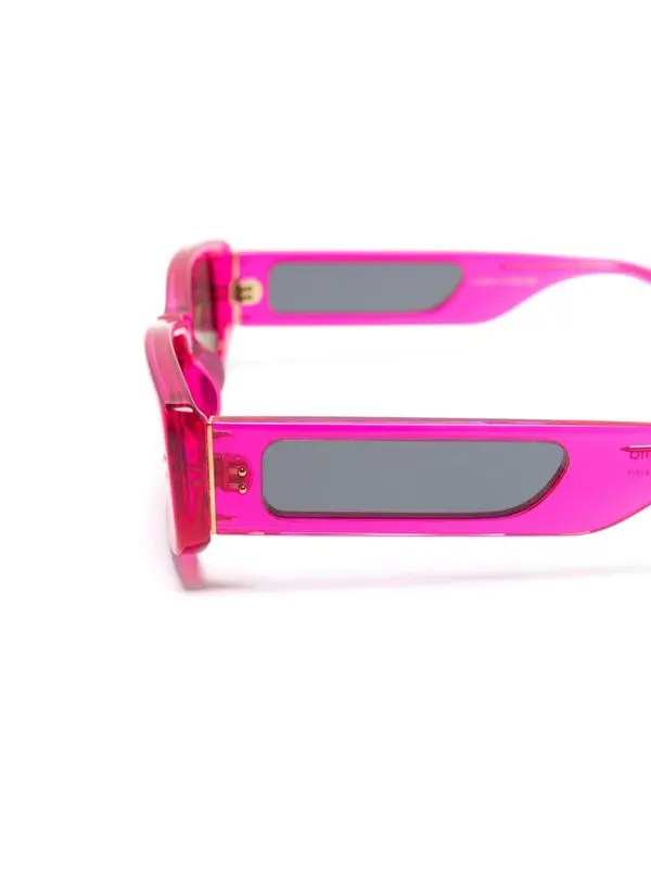 Linda Farrow Talita Rectangle-frame Sunglasses - Pink