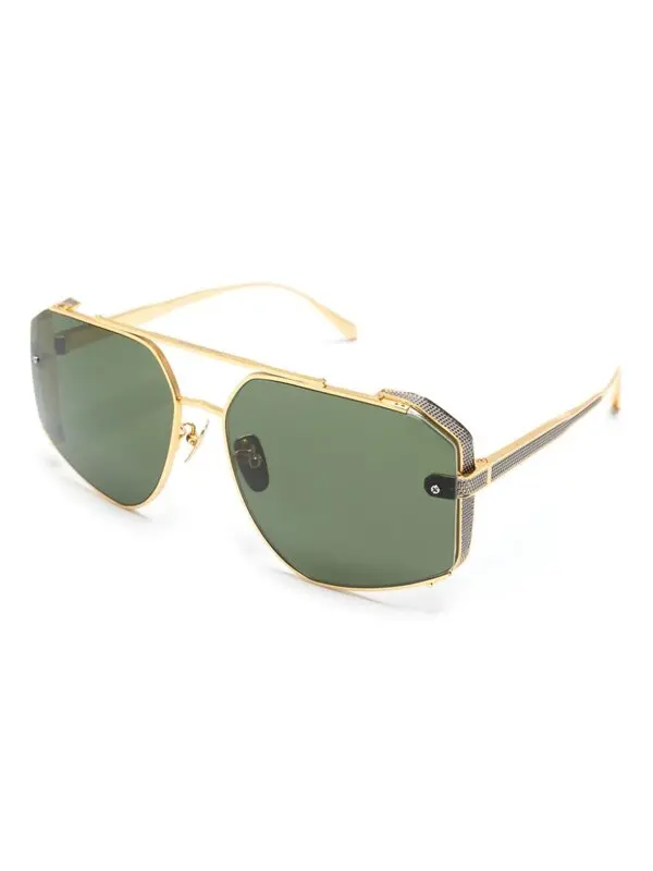 Linda Farrow Amar Pilot-frame Sunglasses - Gold