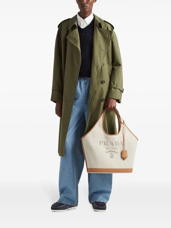 Prada Triangle-logo Loose-fit Jeans
