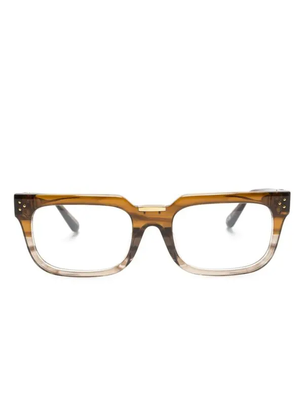 Linda Farrow Yoan Rectangle-frame Eyeglasses - Brown