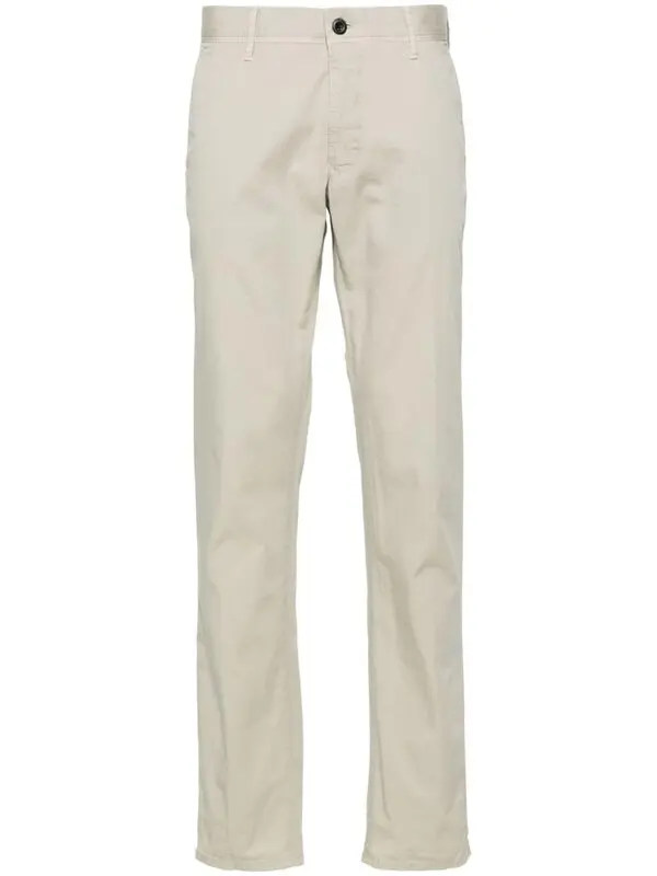 Incotex Mid-rise Tapered Trousers - Green